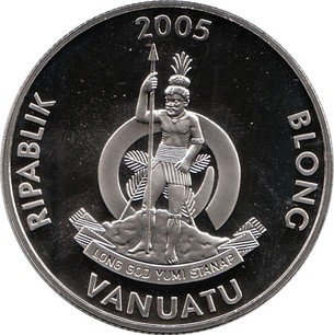 Vanuatu 10 Vatu "Tiger Shark" 2005 | coinscatalog.NET