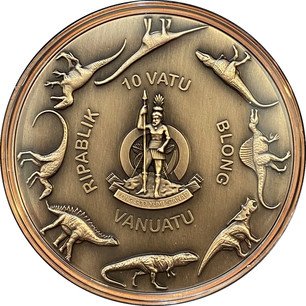 Vanuatu 10 Vatu "Tyrannosaurus Rex" 2021 | coinscatalog.NET