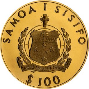 Samoan Gold 100 Tala "Wedding of Prince Charles and Lady Diana" 1981 KM ...