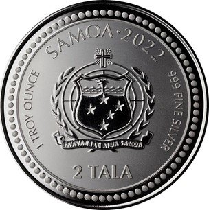 Samoan Silver 2 Tala "Light of Christ" 2022 KM# 657 | coinscatalog.NET
