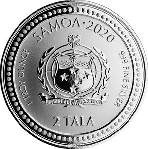 Samoan 1 Oz Silver 2 Tala "Seahorse" 2020 | coinscatalog.NET