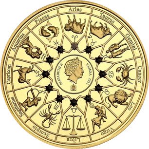 Samoan Gold plated Copper-Nickel 20 Cents "Athena & Aries" 2021 ...