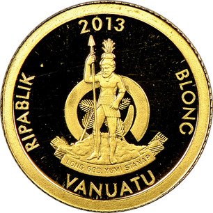 Vanuatu Gold 20 Vatu "Eiffel Tower" 2013 KM# 80 | coinscatalog.NET