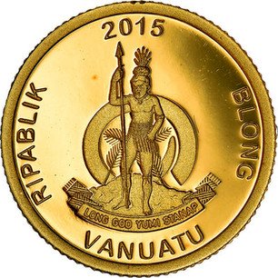 Vanuatu Gold 20 Vatu "Louis XIV" 2015 | coinscatalog.NET