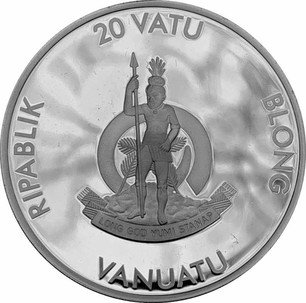 Vanuatu Silver 20 Vatu "Mayflower" 2015 | coinscatalog.NET