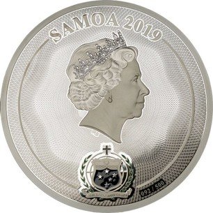 Samoan 1 Kilo Silver 25 Dollars "20th Anniversary African Elephant coin ...