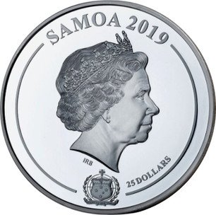 Samoan 1 Kilo Silver 25 Dollars "90th Anniversary of Princess Grace ...