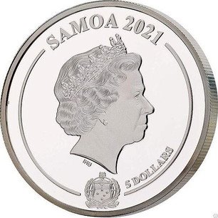 Samoan 1 Oz Silver 5 Dollars "Golden Insects Collection - Honeybee ...