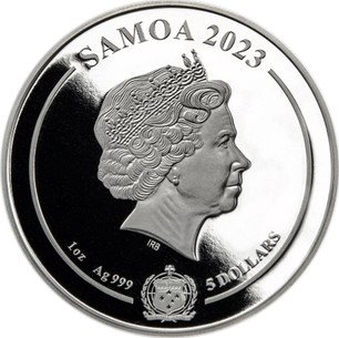 Samoan 1 Oz Silver 5 Dollars "Lord of the Rings. Argonath" 2023 ...