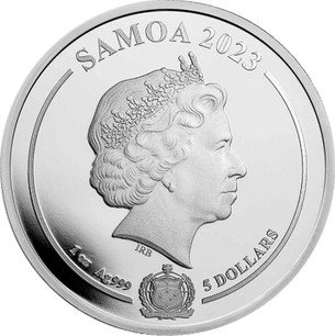 Samoan 1 Oz Silver 5 Dollars "Tweety. Coloured" 2023 | coinscatalog.NET