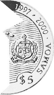 Samoan Silver 5 Tala "Epoch. Part 1 of 2" 1997 KM# 115 | coinscatalog.NET
