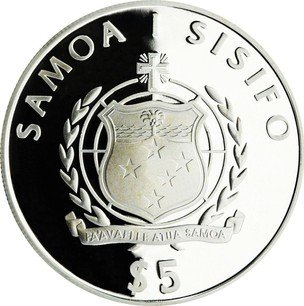 Samoan Silver 5 Tala "2008 Summer Olympics. Beijing" 2008 KM# 182 ...