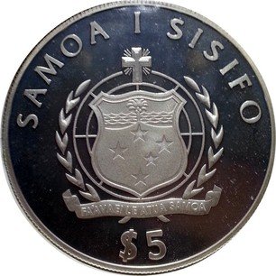 Samoan Silver 5 Tala "S.M.S. Bismark" 2008 KM# 181 | coinscatalog.NET