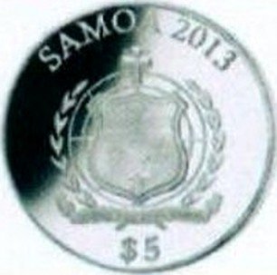Samoan Silver 5 Tala "Martin Luther King" 2013 KM# 227 | coinscatalog.NET