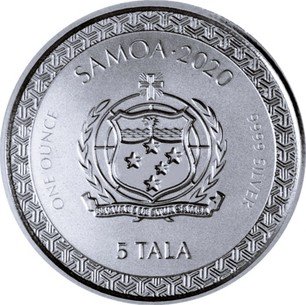 Samoan 1 Oz Silver 5 Tala "Momotaro and Demon" 2020 | coinscatalog.NET