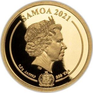 Samoan Gold 50 Tala "Harry Potter" 2021 | coinscatalog.NET