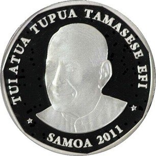 Plata Samoana 50 Sene "Columbidae" 2011 KM# 170a | coinscatalog.NET