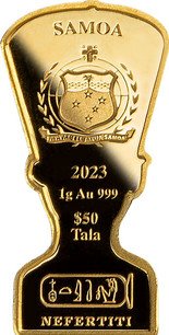 Samoan Gold 50 Tala "Nefertiti" 2023 | coinscatalog.NET