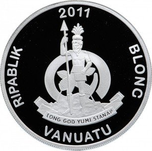 Vanuatu 1 Oz Silver 50 Vatu "Royal Ascot Races" 2011 KM# 68 ...