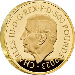Great Britain Gold 500 Pounds "British Monarchs. Charles I" 2023 ...