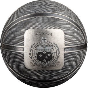 Samoan 1 Oz Silver Five Dollars "Spherical Basketball" 2021 ...