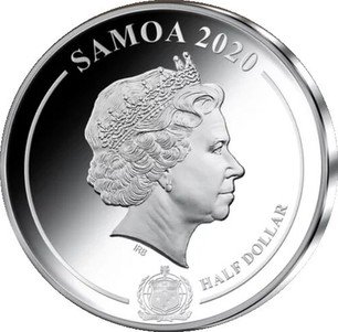 Samoan Silver plated Copper-Nickel Half Dollar "Guardian Angel - Star ...