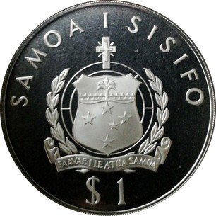 Samoan Silver Tala "Tanumafili II Commonwealth Games" 1978 KM# 30a ...