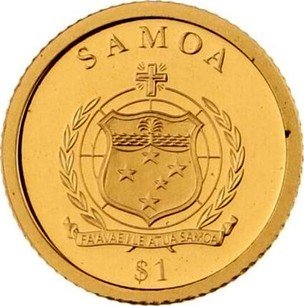 Samoan Gold Tala "Greek Goddess Athena" 2009 KM# 189 | coinscatalog.NET