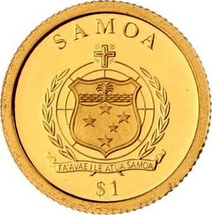 Samoan Gold Tala "Barbarossa" 2009 KM# 185 | coinscatalog.NET
