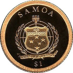 Samoan Gold Tala "Moonlanding" 2013 KM# 240 | coinscatalog.NET