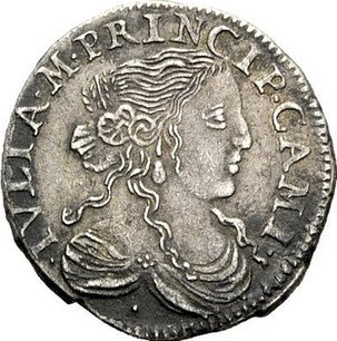 Italian Silver 1 Luigino "Giulia Serra" 1668 | coinscatalog.NET
