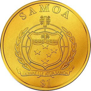 Samoan 1 Tala "50 Years of Mars Missions" 2014 | coinscatalog.NET