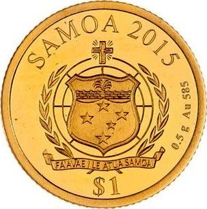 Samoan Gold 1 Tala "Carnival in Rio" 2015 | coinscatalog.NET