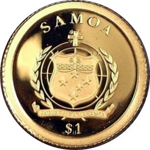 Samoan Gold 1 Tala "Gaius Octavius Augustus" 2014 | coinscatalog.NET