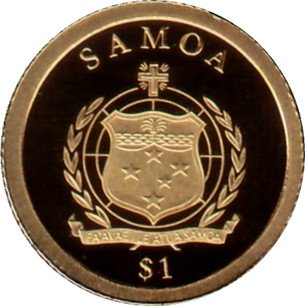 Samoan Gold 1 Tala "John F. Kennedy" 2013 | coinscatalog.NET
