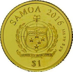Samoan Gold 1 Tala "Josef Pilsudski" 2016 | coinscatalog.NET