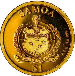 Samoan Gold 1 Tala "Leaning Tower of Pisa" 2016 | coinscatalog.NET