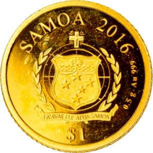 Samoan Gold 1 Tala "Route 66" 2016 | coinscatalog.NET