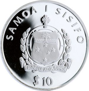Samoan Silver 10 Tala "SMS Adler 1889" 2003 | coinscatalog.NET