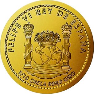 Spanish 1/10 Oz Gold 15 Euro Cent "Philip VI. Toro" 2023 | coinscatalog.NET