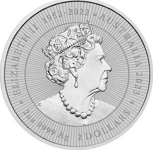 Australian 2 Oz Silver 2 Dollars "Kangaroo with Joey" 2023 ...