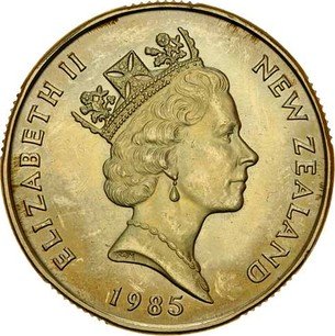 New Zealand 2 Dollars "Pattern with Royal Australian Mint Shield" 1985 ...