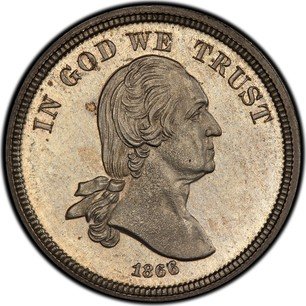 USA 5 Cents "Half Dime Pattern. Nickel" 1866 | coinscatalog.NET