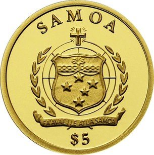 Samoan Gold 5 Tala "Boleslaw Chrobry" 2014 KM# 414 | coinscatalog.NET