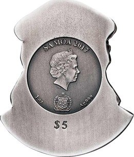 Samoan 1 Oz Silver 5 Tala "Martin Luther" 2017 | coinscatalog.NET