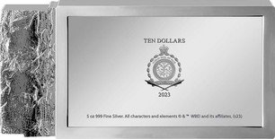 Niuean 5 Oz Silver Ten Dollars "Charles III Wonka Bar" 2023 ...