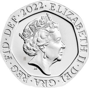 Great Britain Twenty Pence "Royal Arms Shield Puzzle Memorial" 2022 ...
