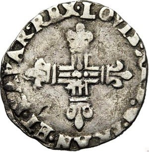 French Silver 1/8 ECU "Louis XIII" 1610-1629 KM# 45 | coinscatalog.NET
