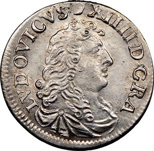 French Silver 4 Sols "Louis XIV" 1674-1677 KM# 232.2 | coinscatalog.NET