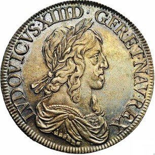 French Silver ECU "Louis XIII" 1642-1643 KM# 129.1 | coinscatalog.NET